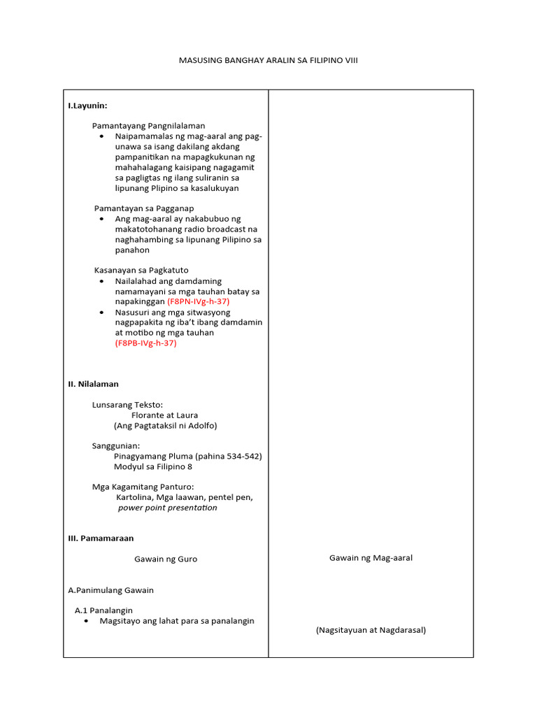 Lesson Plan Junior High | PDF