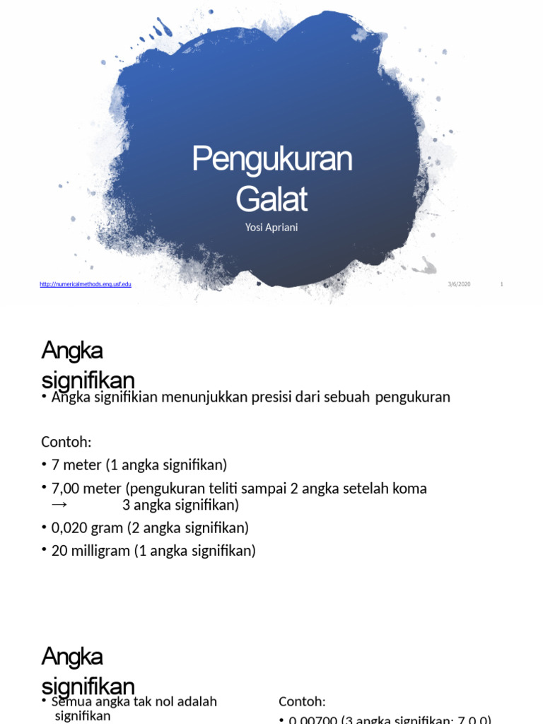 02 Pengukuran Kesalahan-Dikonversi | PDF