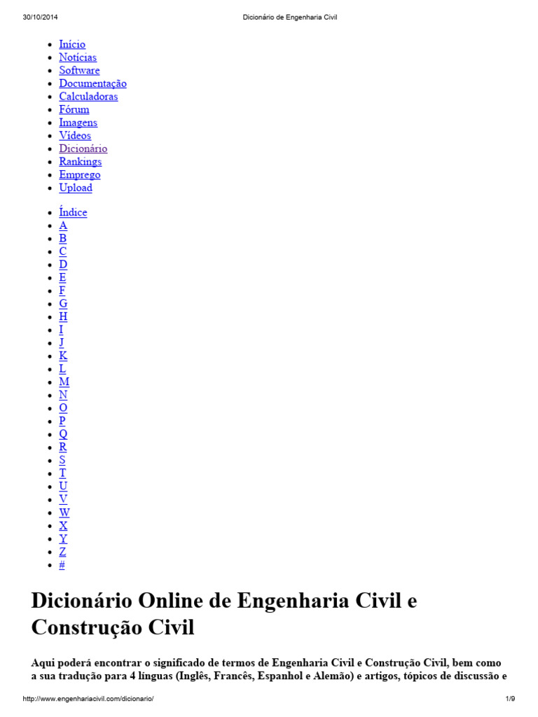 Dicionario de Engenharia Civil | PDF