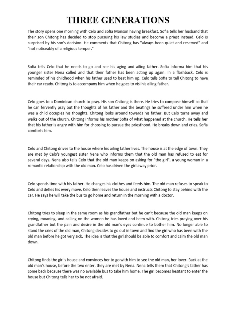 Three Generations | PDF