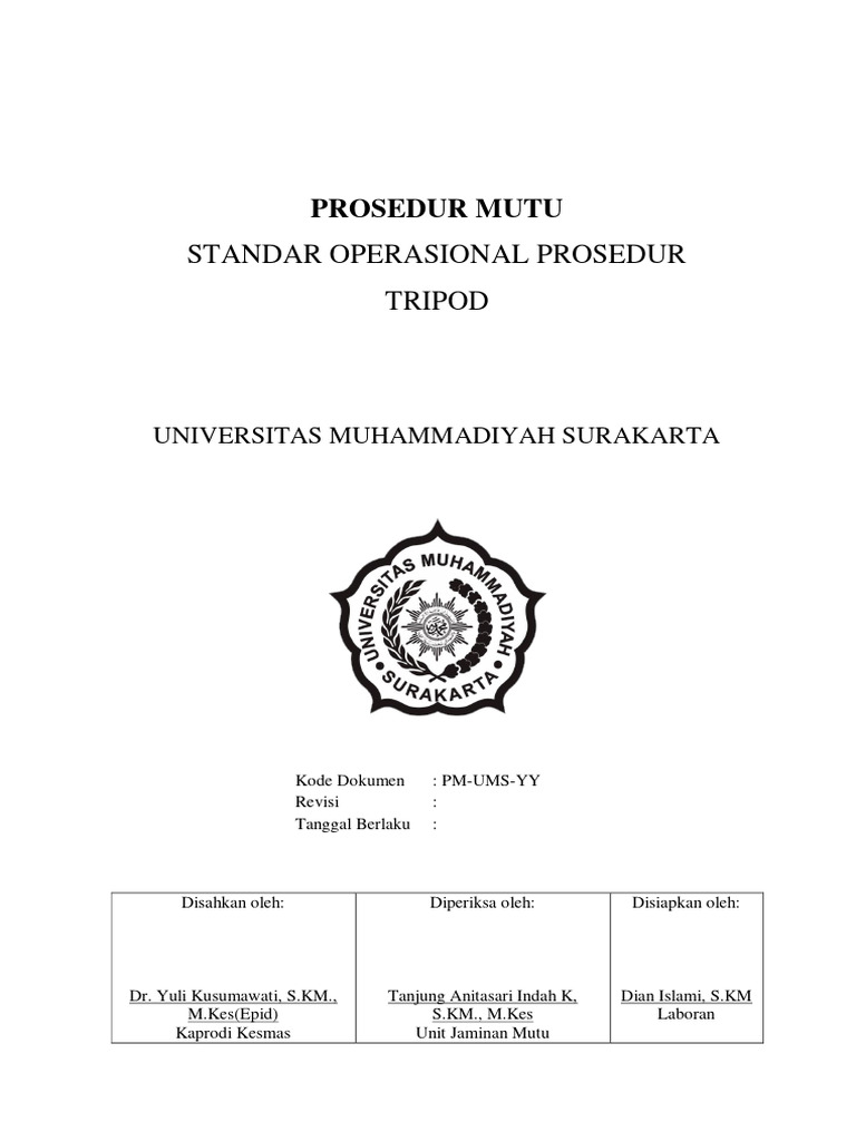 Tripod_SOP_NoCopy | PDF