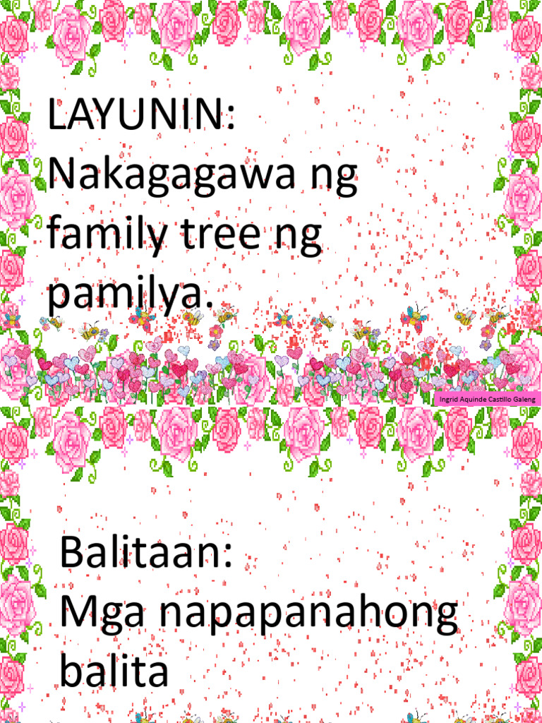 AP - Q1 - W10 - D1 - Nakagagawa NG Family Tree NG Pamilya | PDF