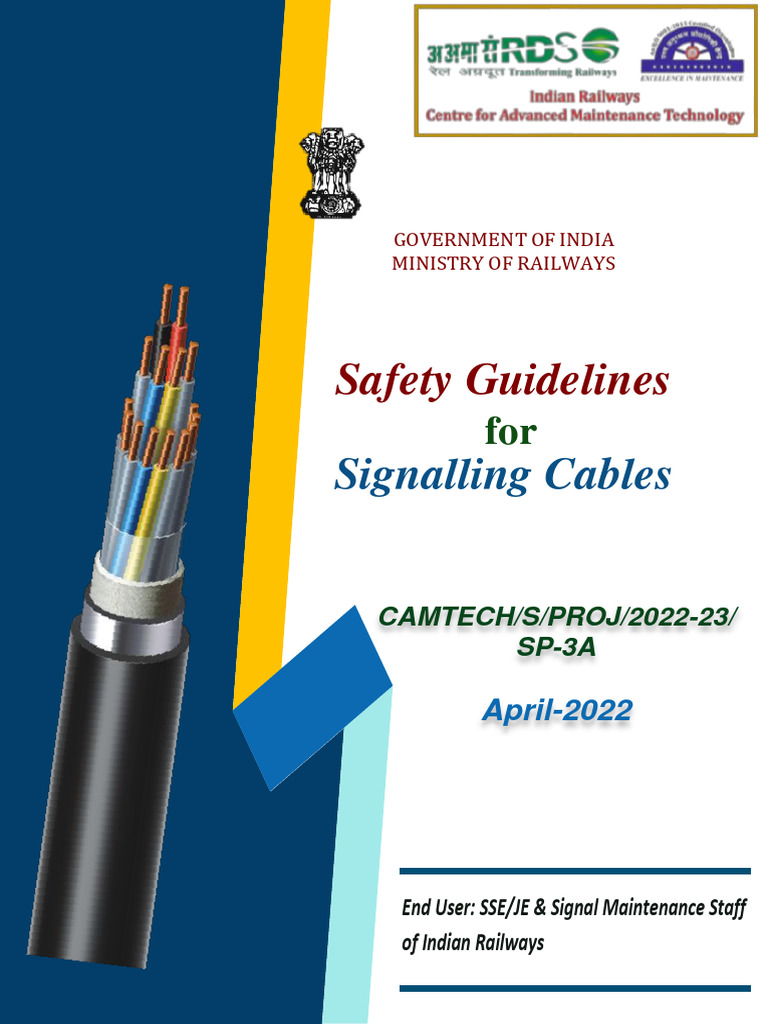 Safety Guidelines For Signalling Cables | PDF | Rail Transport | Electricity