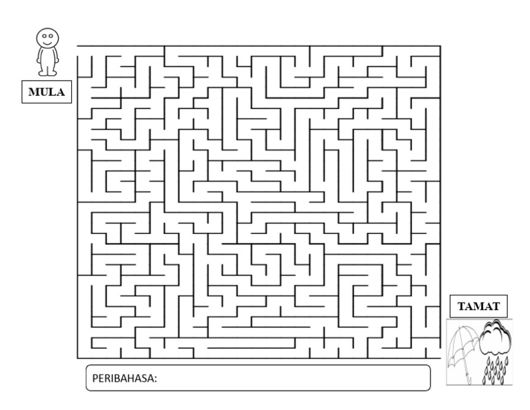 MAZE PUZZLE PERIBAHASA | PDF