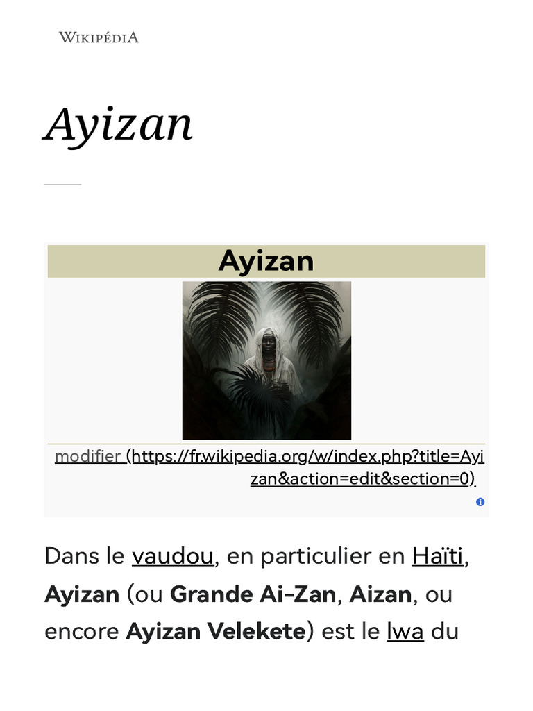 Ayizan - Wikipédia | PDF