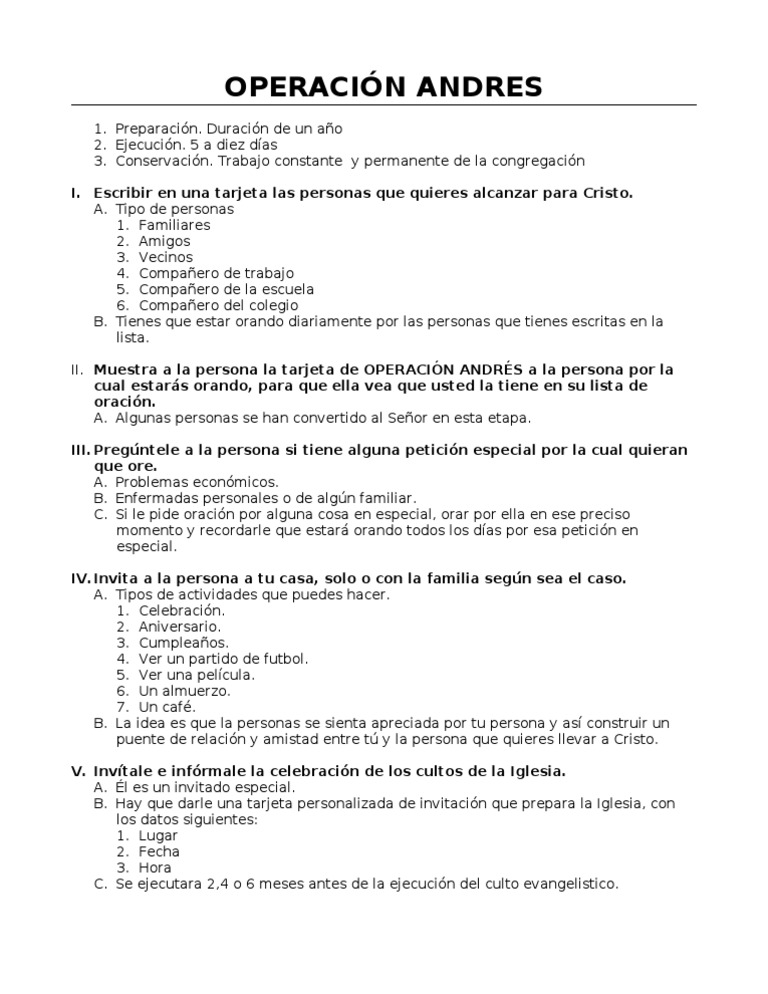Operación Andres | PDF