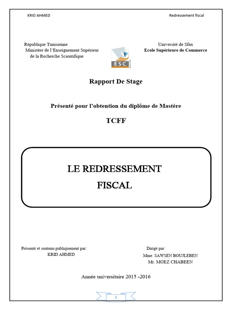 Redressement Fiscale | PDF