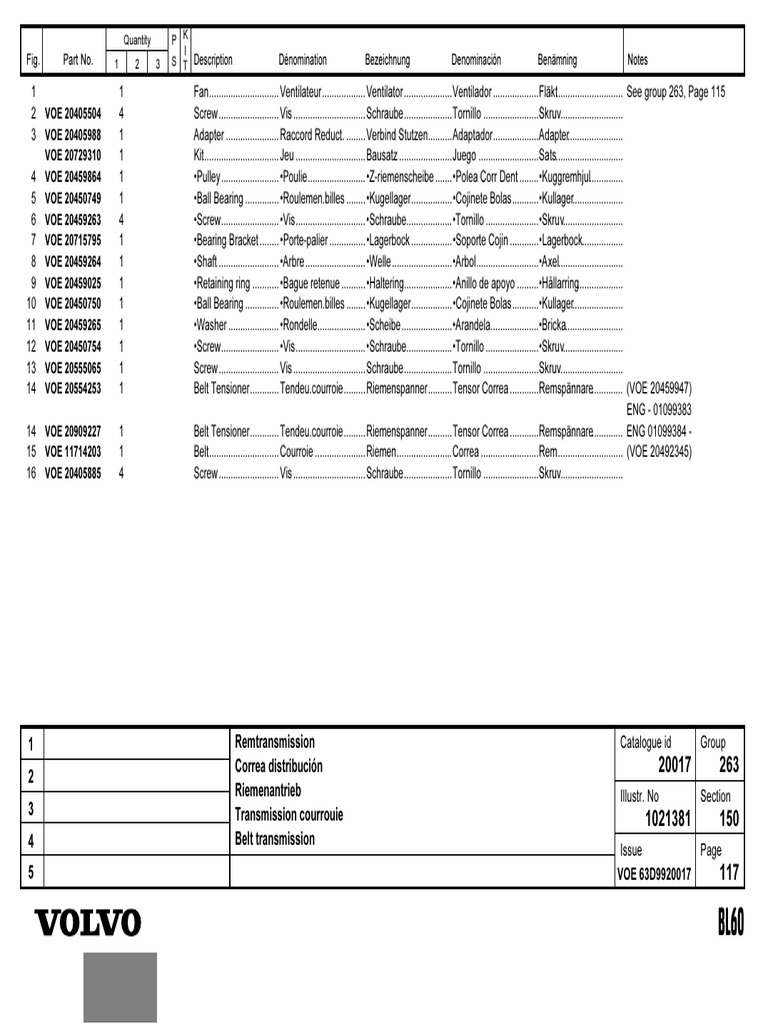 Catálogo Volvo BL60-118 | PDF