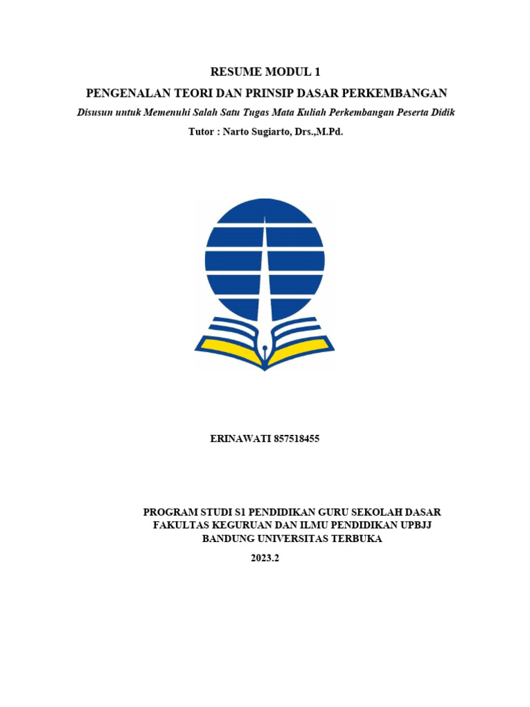 Erinawati-857518455-Resume Modul 1 PPD | PDF