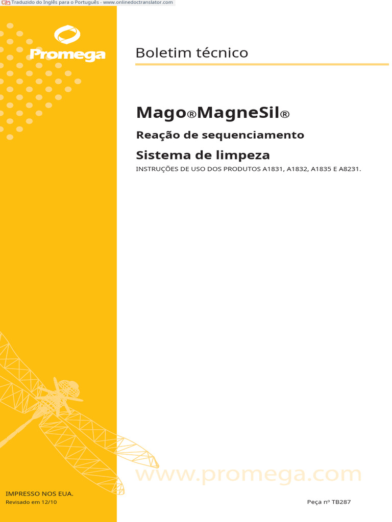 Wizard MagneSil Sequencing Reaction Clean-Up System TB287.en - PT | PDF