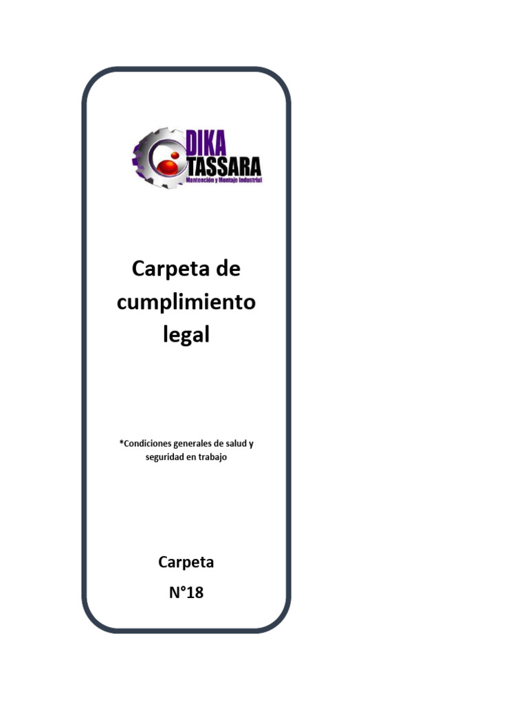 Carpeta de Cumplimiento Legal | PDF