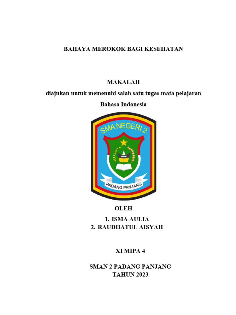 Makalah Rokok Fix | PDF