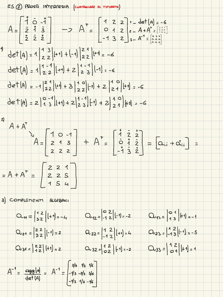 Esercizio Matrice | PDF