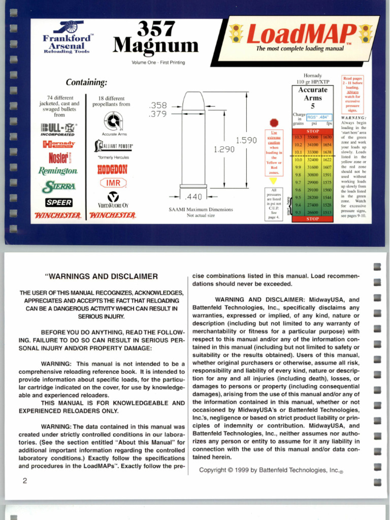Midwayusa Loadmap 357magnum | PDF