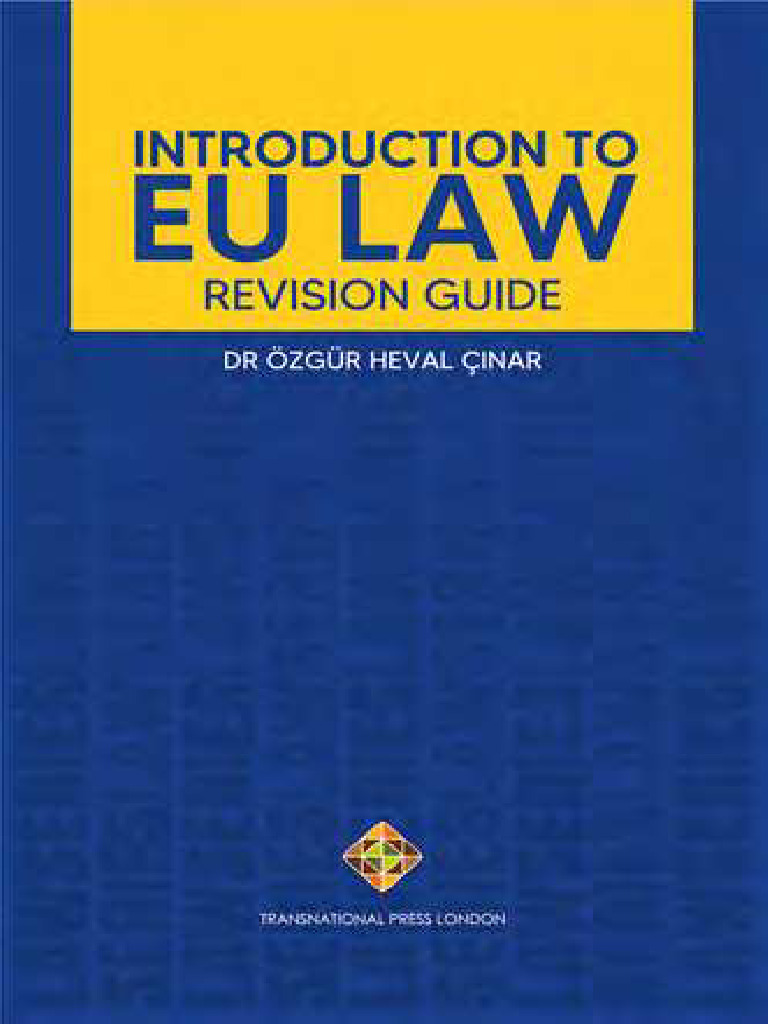 Introduction To Eu Law Revision Guide | PDF