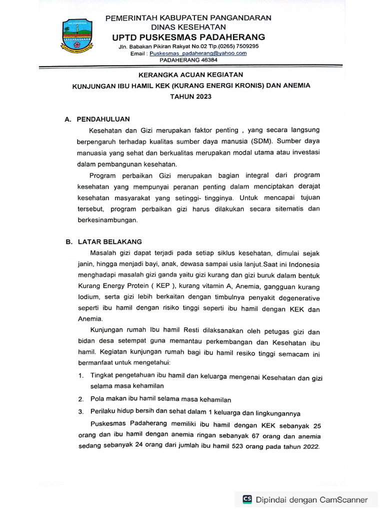 Kak Kunjungan Bumil Kek - Anemia 23 | PDF