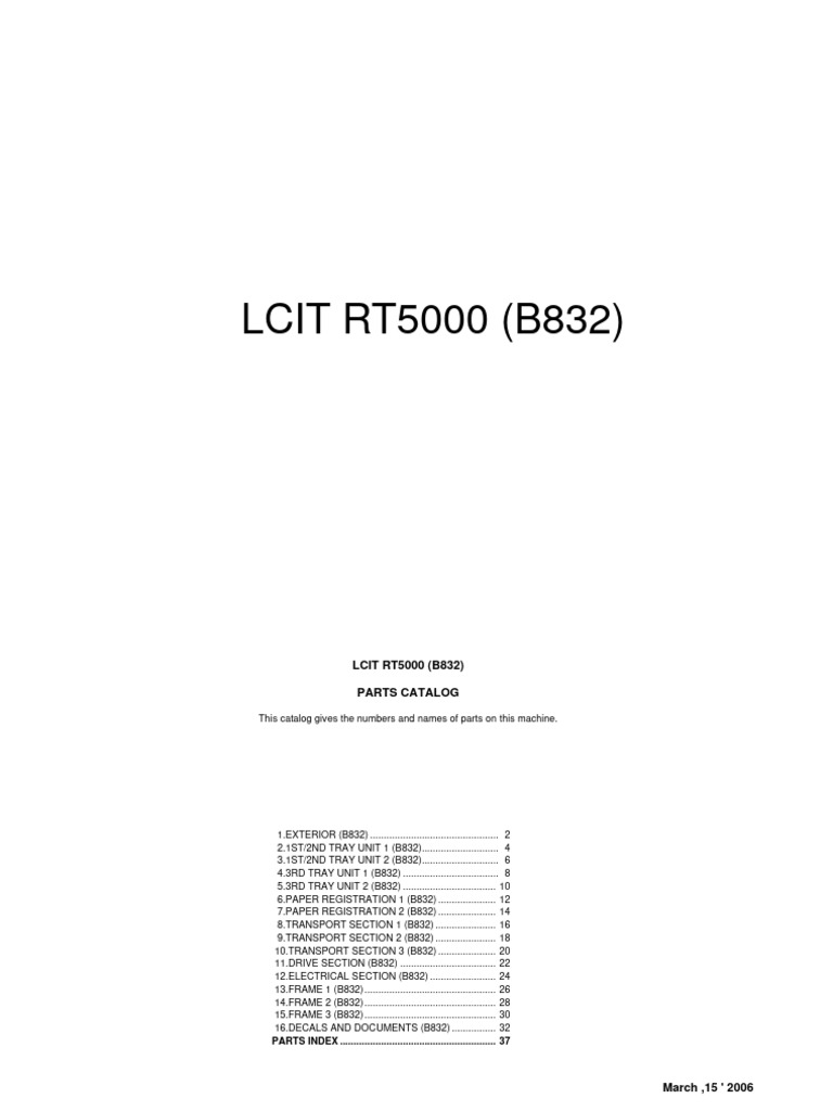 Lcit RT5000 (B832) | PDF