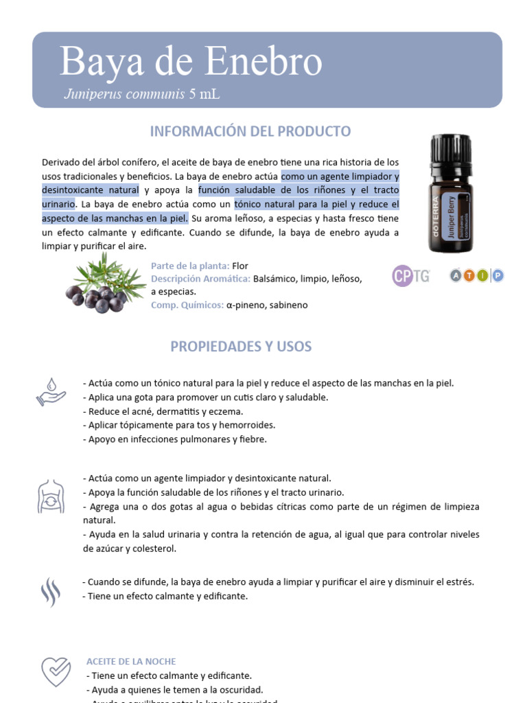 Baya de Enebro | PDF