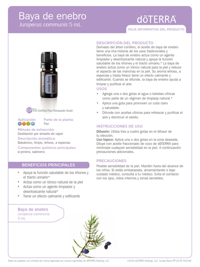 Baya de Enebro (Juniper Berry) | PDF
