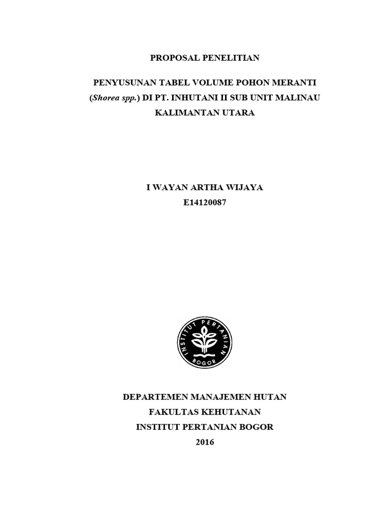 PROPOSAL PENELITIAN Wayan | PDF
