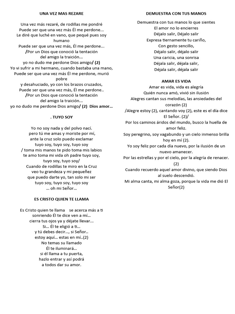 Cancionero Juan XXIII | PDF