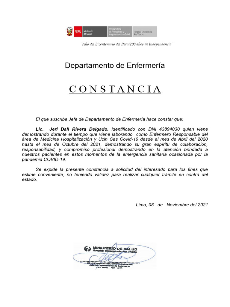 Constancias Lic Jeri Rivera | PDF