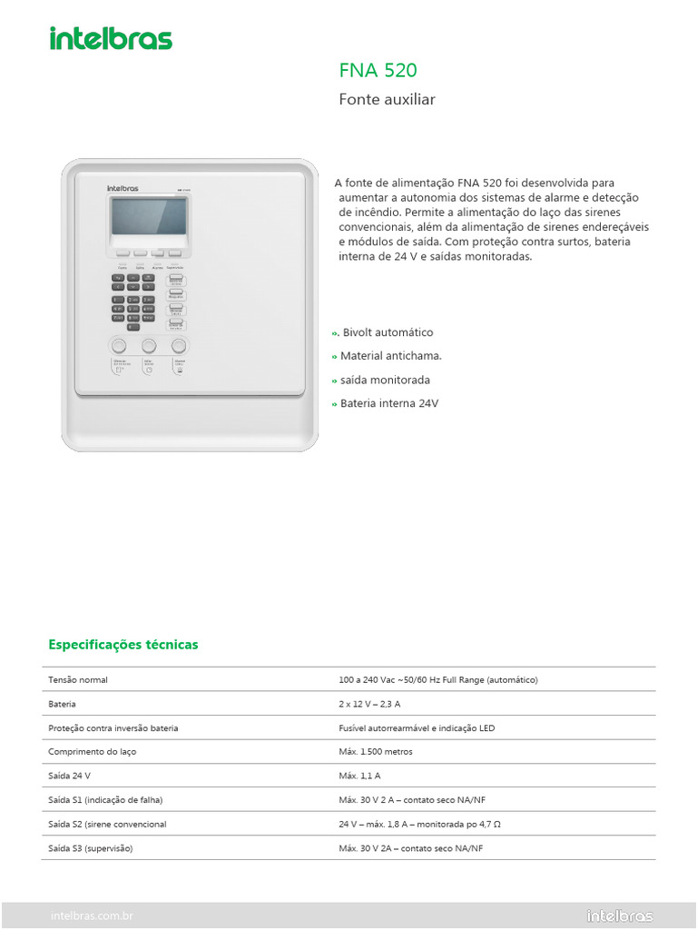 Datasheet - FNA 520 | PDF