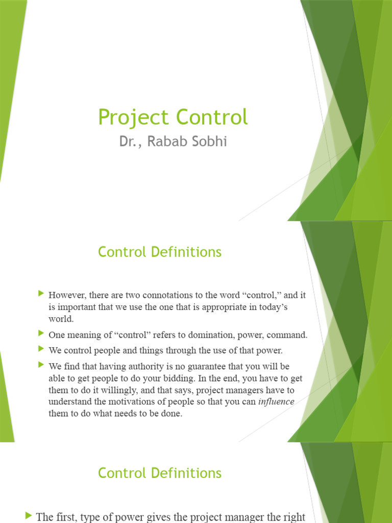 Project Control | PDF