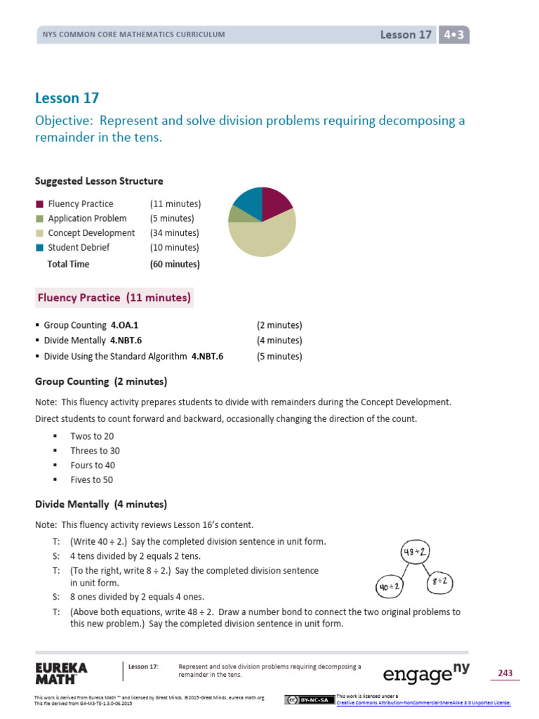 Math g4 m3 Topic e Lesson 17 | PDF