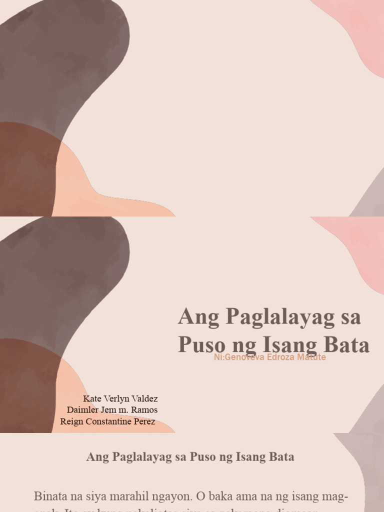 Ang Paglalayag Sa Puso NG Isang Bata | PDF