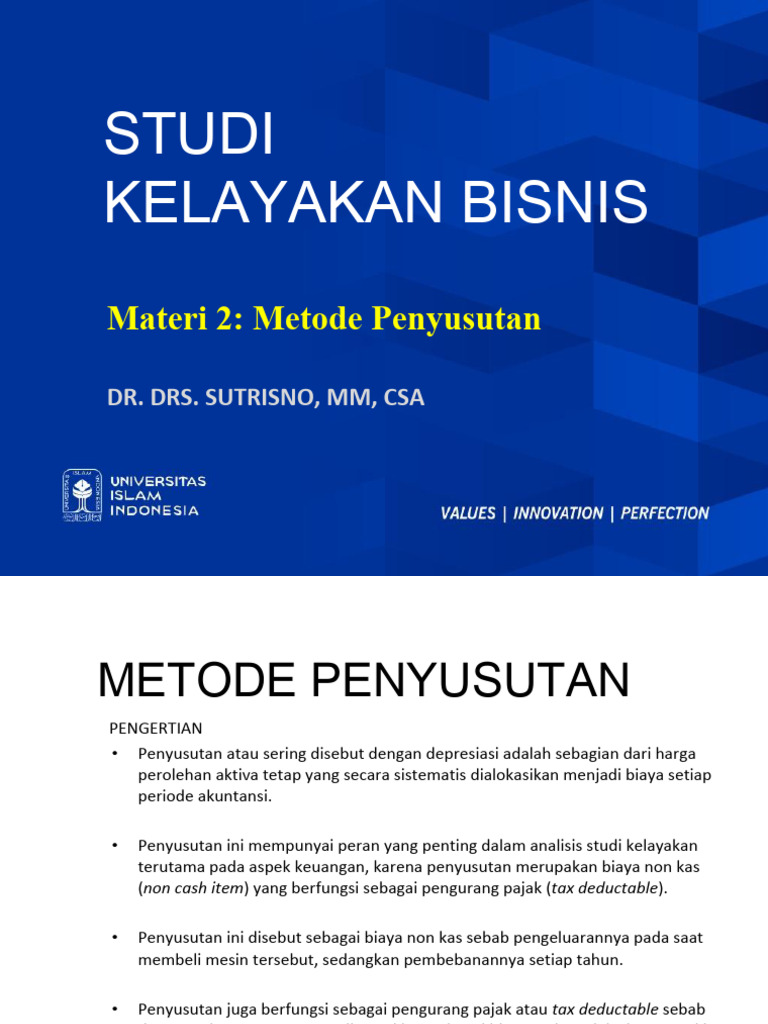 MATERI 2 METODE PENYUSUTAN | PDF