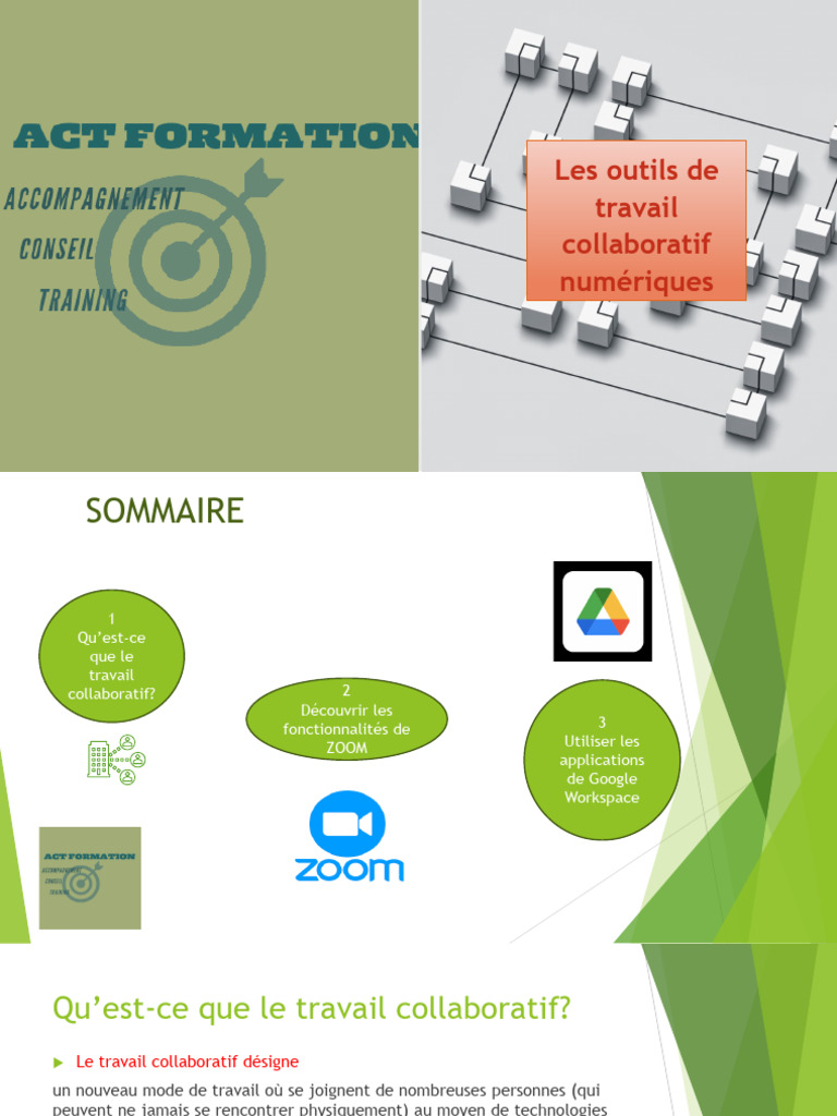 Les Outils de Travail Collaboratif Numériques - Diaporama | PDF