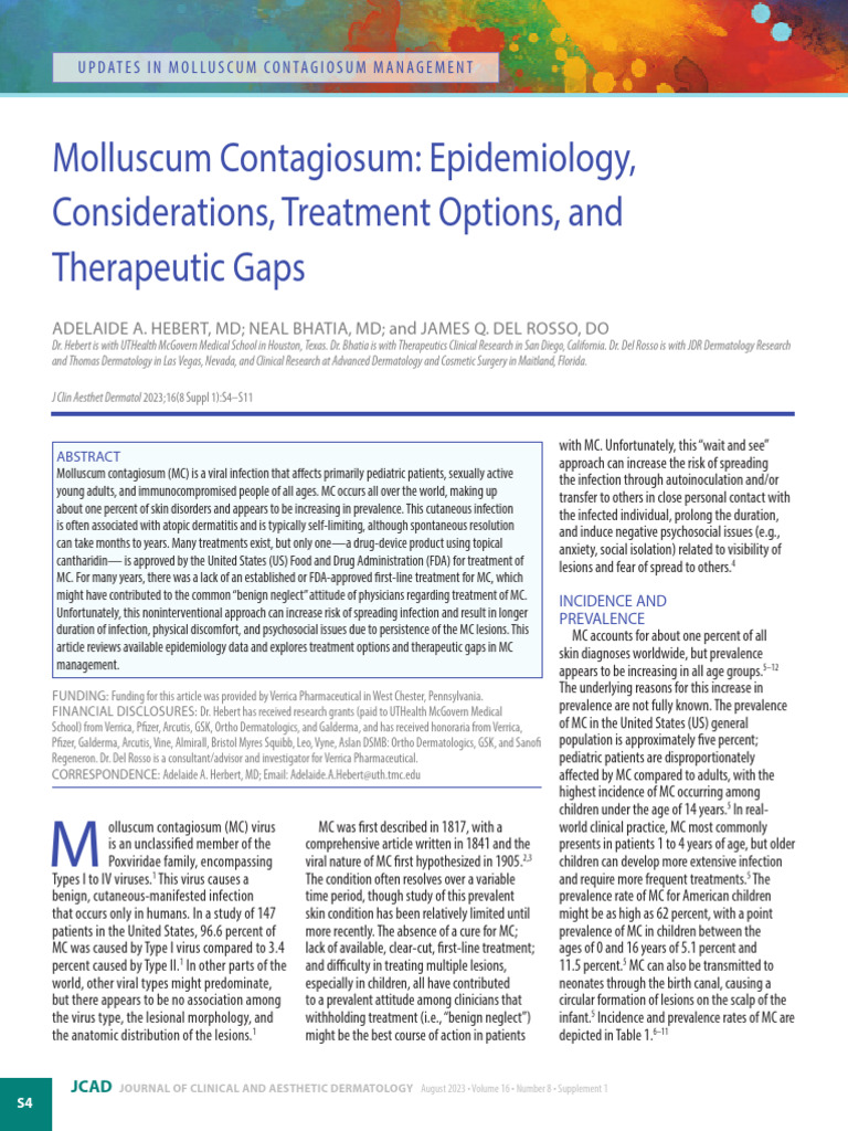 Molluscum Contagiosum | PDF