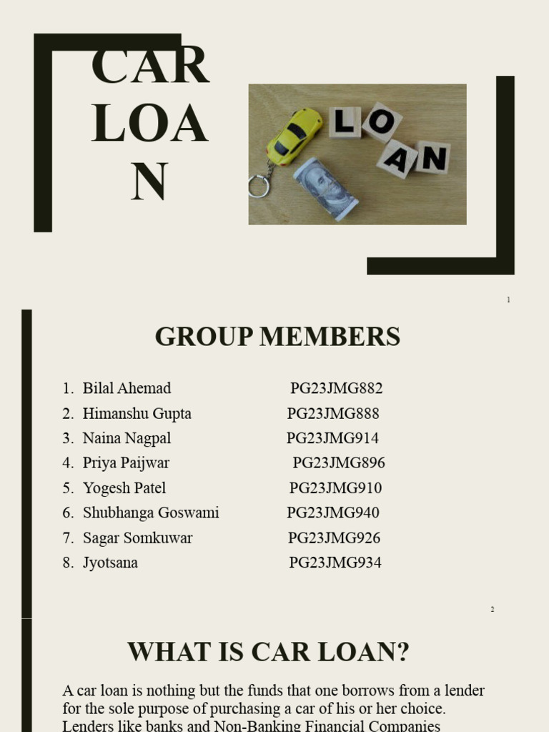 Car Loan Presentation | PDF
