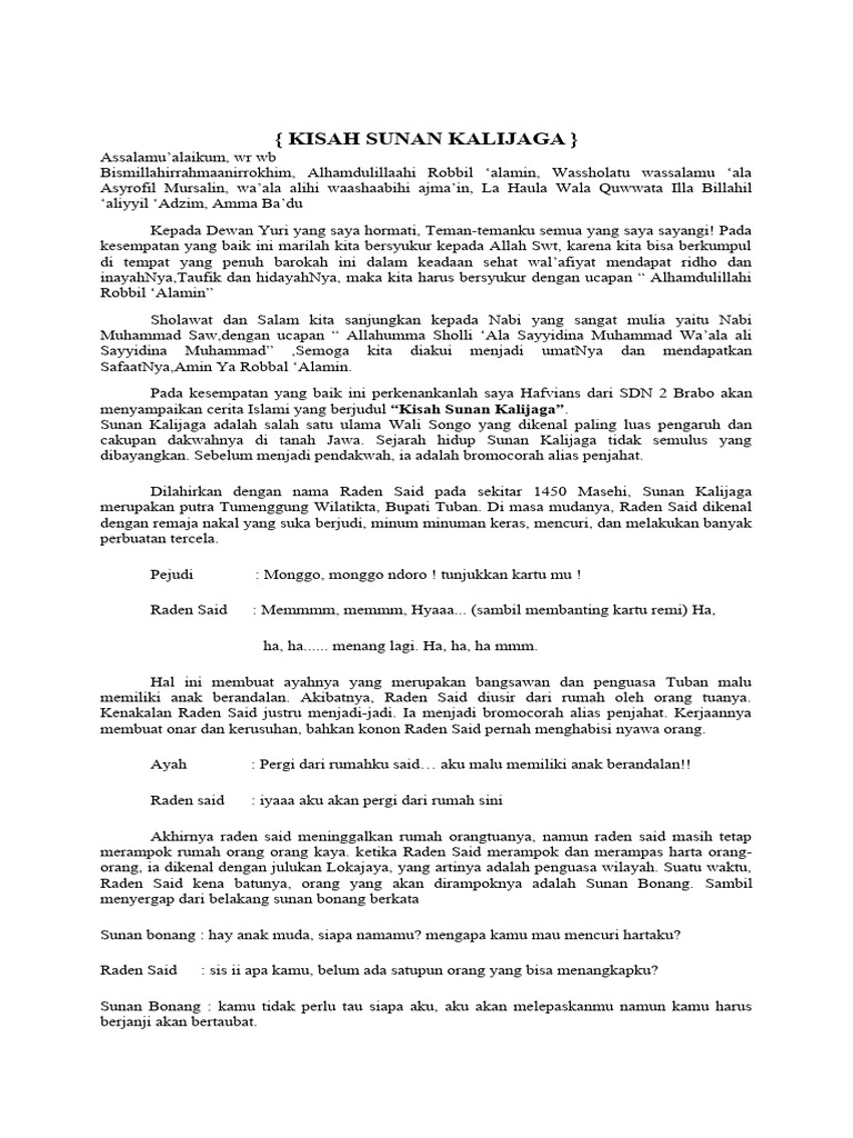 Kisah Sunan Kalijaga | PDF