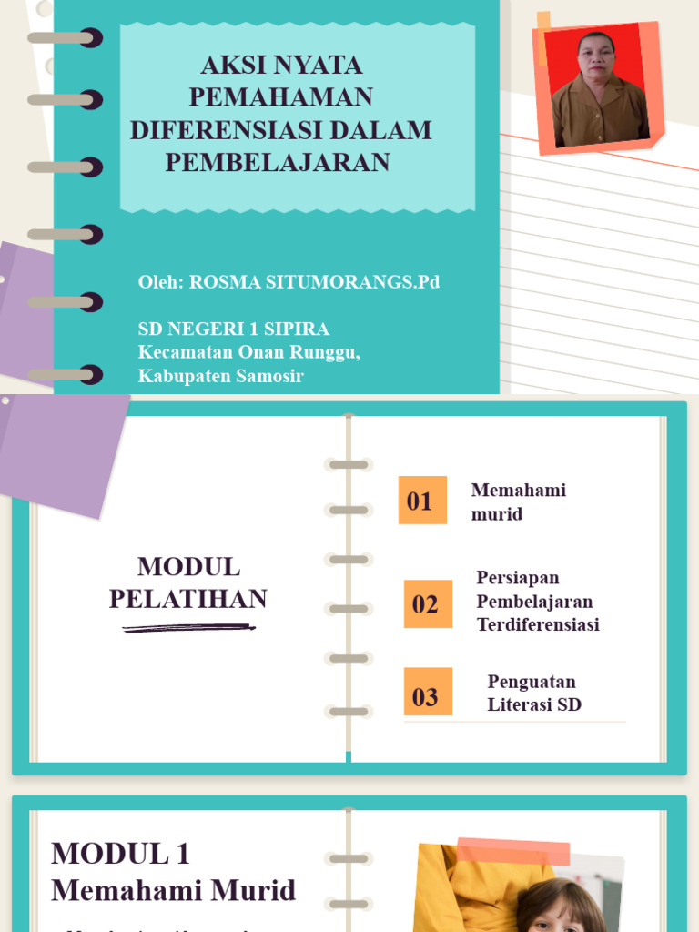 Aksi Nyata Pemahaman Diferensiasi Dalam Pembelajaran Oleh Rosma Situmorang | PDF