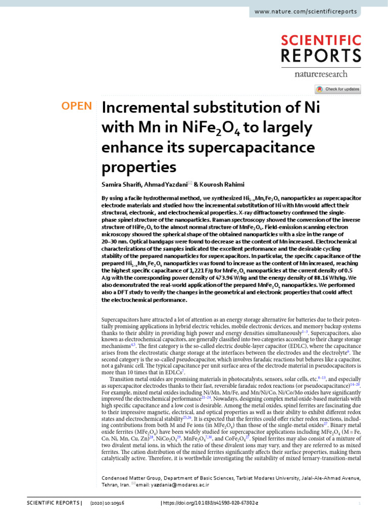Incremental Substitution of Ni | PDF | Electrical Engineering | Condensed Matter Physics