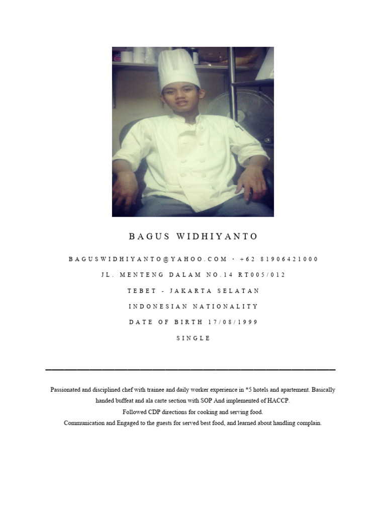 Bagus Cv Pdf