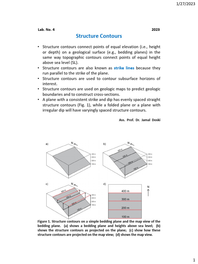 Lab 4a1 Structure Contours | PDF