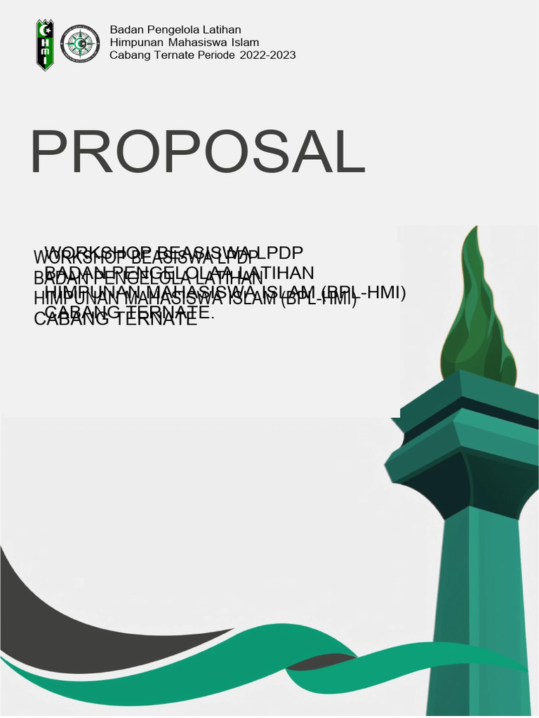 Proposal Sosialisasi LPDP | PDF
