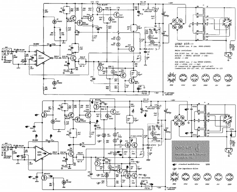 Quad 405 Schematic | PDF