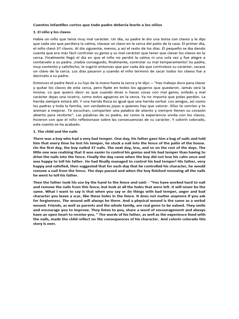 Cuentos En Ingles Pdf