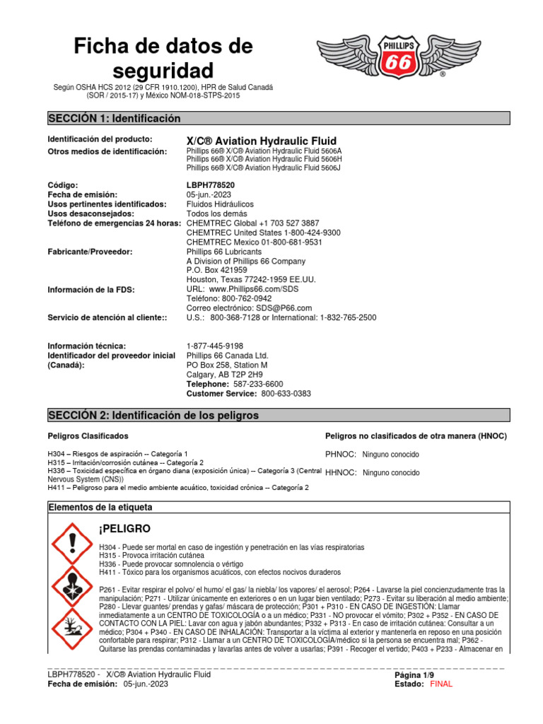 Aviation Oil XC 5606 | PDF