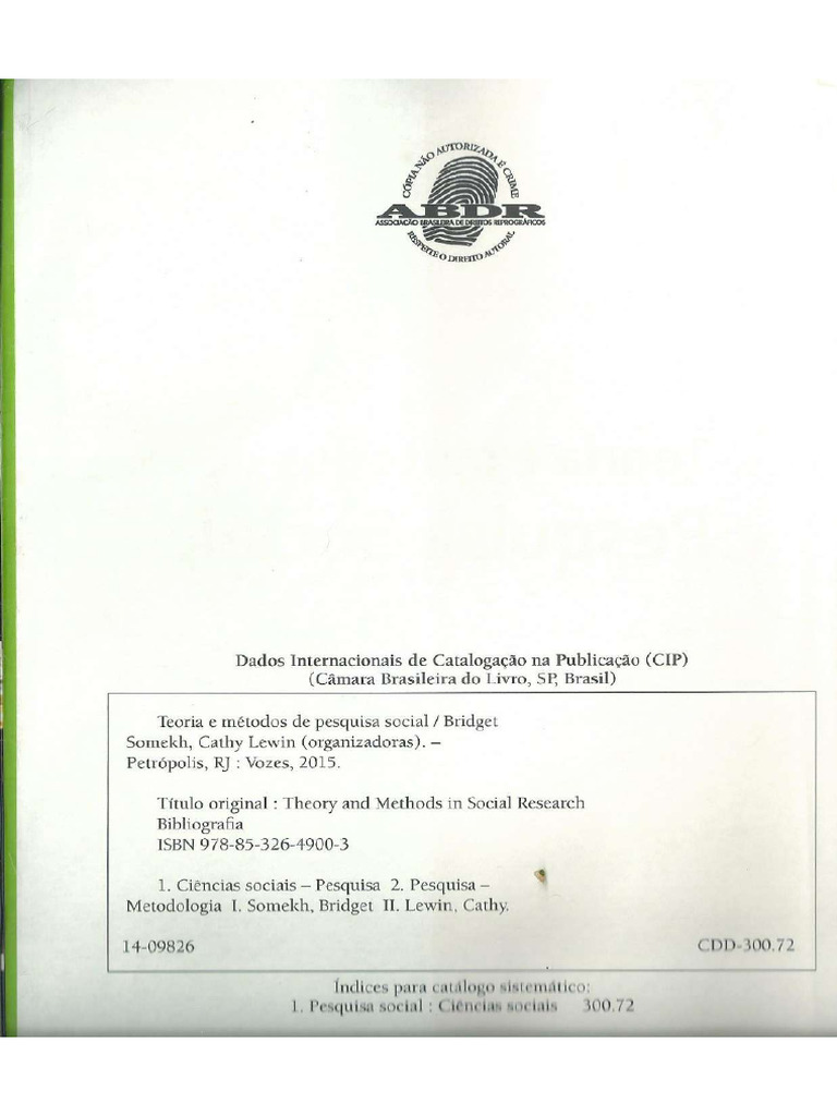 5 - Jones & Somekh - Observação | PDF