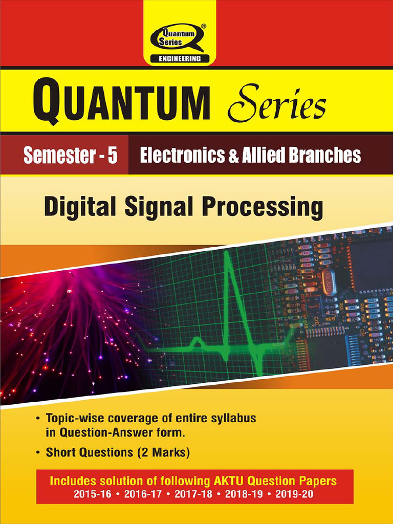 DSP Guide for B.Tech Students | PDF | Discrete Fourier Transform | Digital Signal Processing