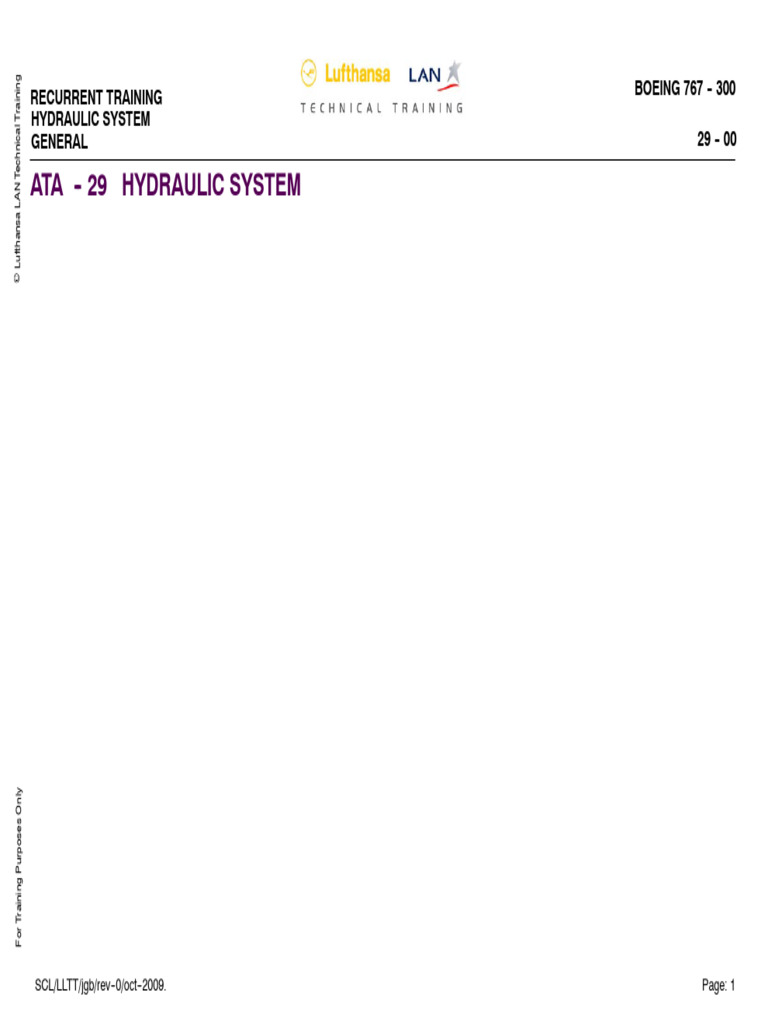 767-300 ATA 29 Hydraulic | PDF | Pump | Valve