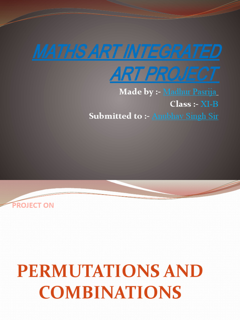 Maths Art Integrated Art Project | PDF