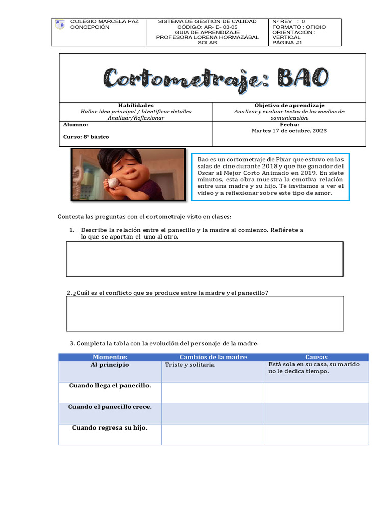 Guía Reflexión | PDF