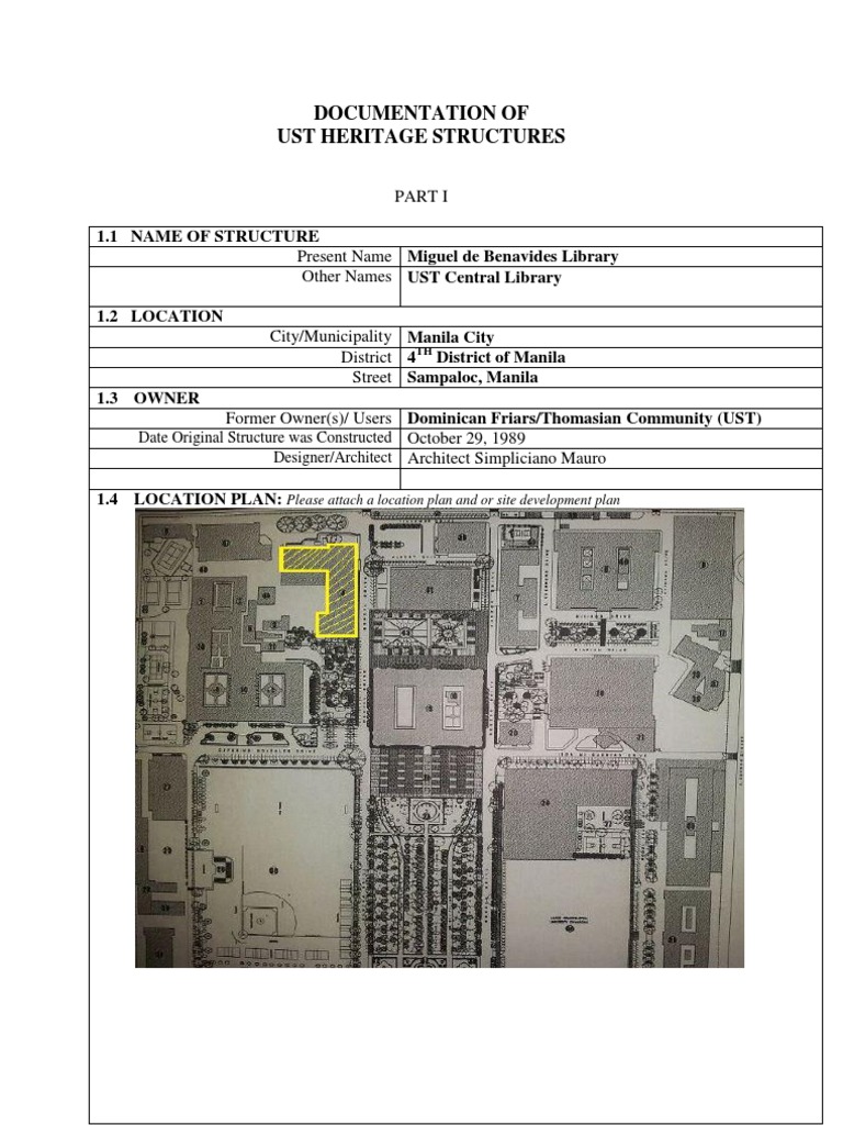 Documentation of the Architectural and Historical Significance of the ...