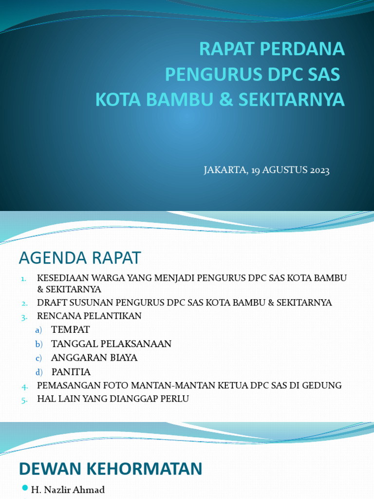 Bahan Rapat DPC | PDF